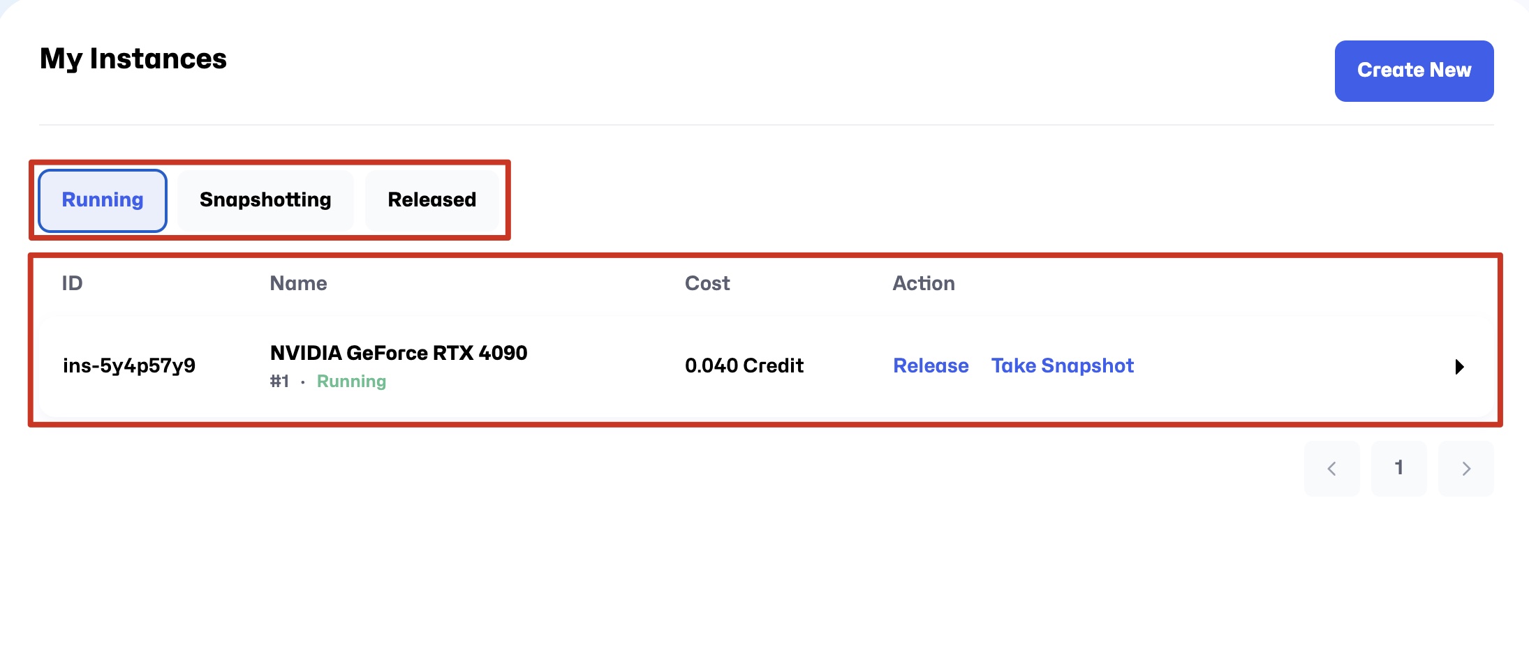 Instance Management | Glows.ai